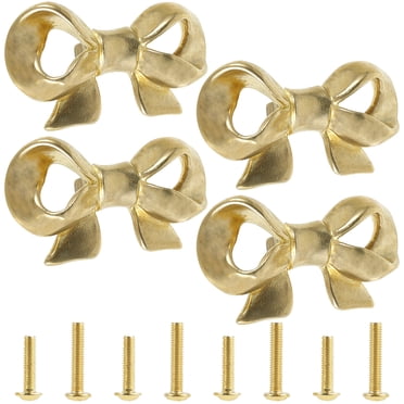 KDJ Bow Shape Kitchen Cabinets Knob Kit Gold Brass Drawer Pulls ...