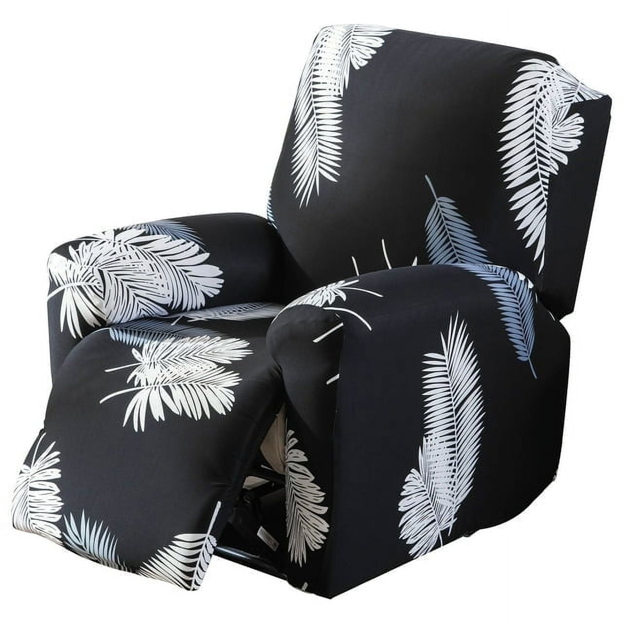 Printed Recliner Chair Cover Polyester Stretch Recliner Sofa Slipcover ...