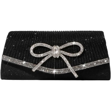 Floral Beaded Purses for Women- Gold Black Clutch Evening Bags for ...