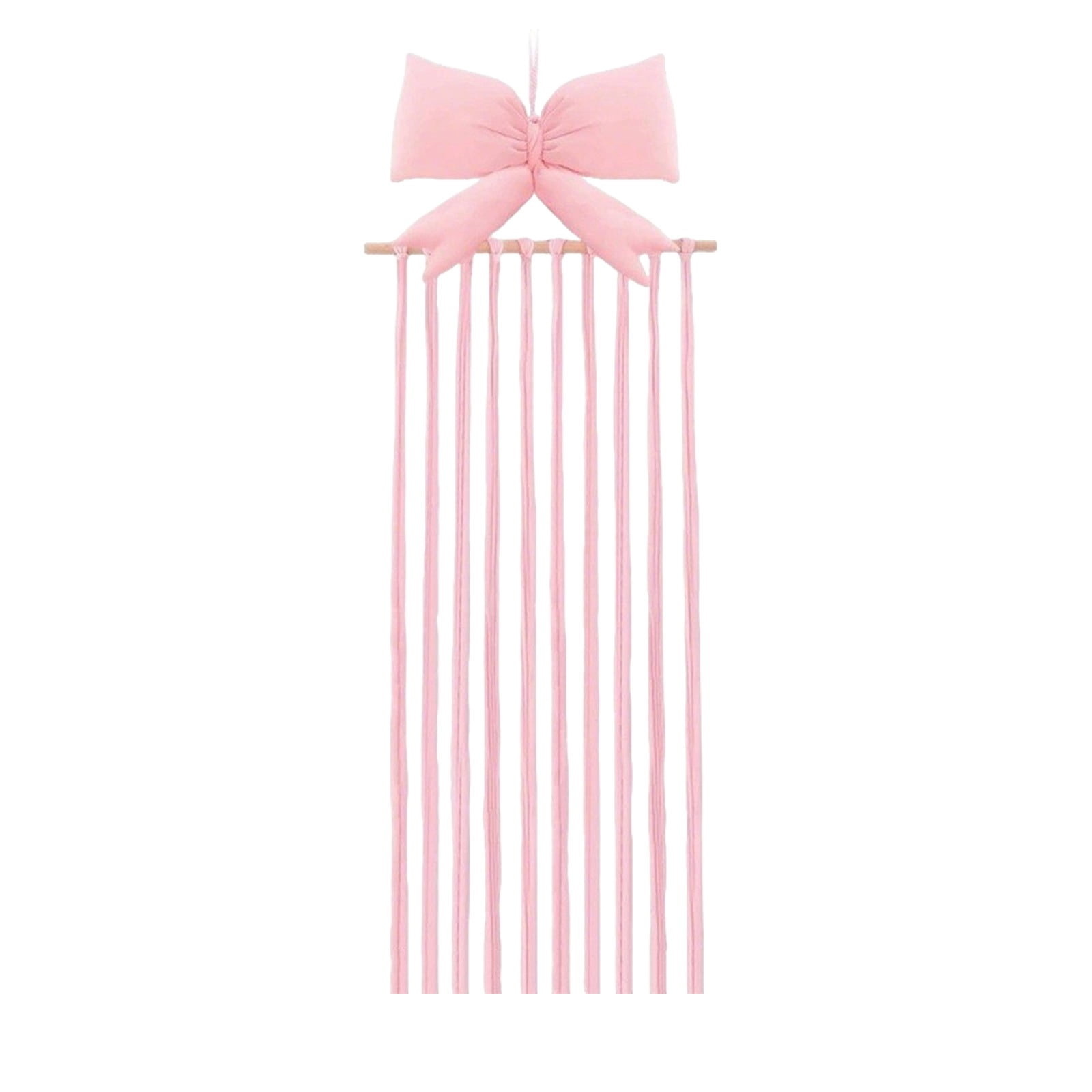 Bow Hair Clip Organizer, Polyester Hair Bow Storage With Natural Wooden ...