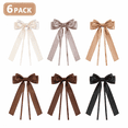 Bow Hair Clip for Women, Polyester Oversized Hair Bow Barrette, 12 x 5. ...