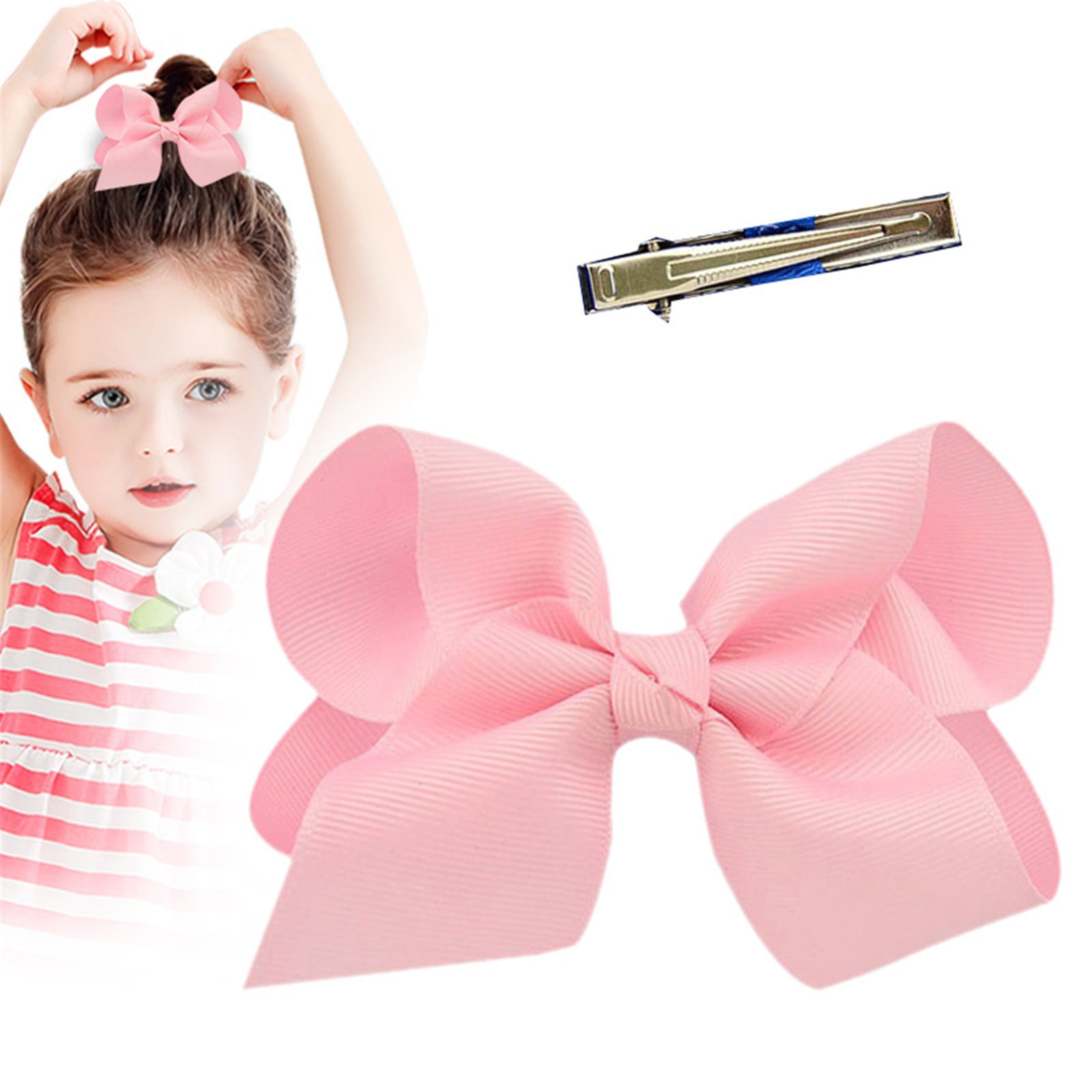 Bow Hair Clips for Women and Girls, Cute Ribbon Barrettes Hair ...