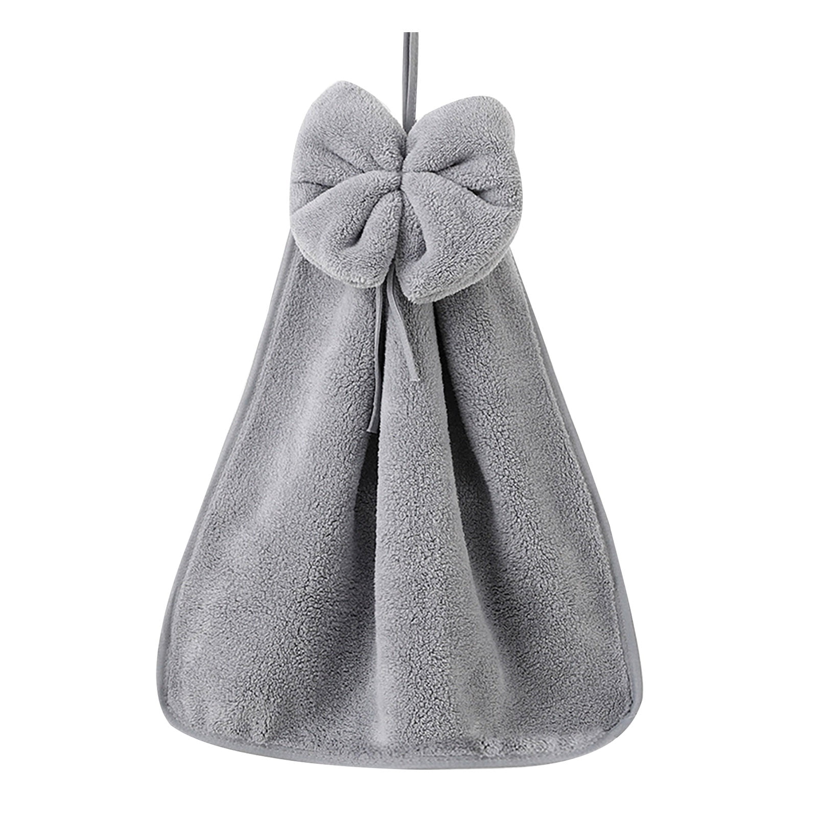 Bow Hand Towel Hand Towel Coral Fleece Solid Color Design Bow ...
