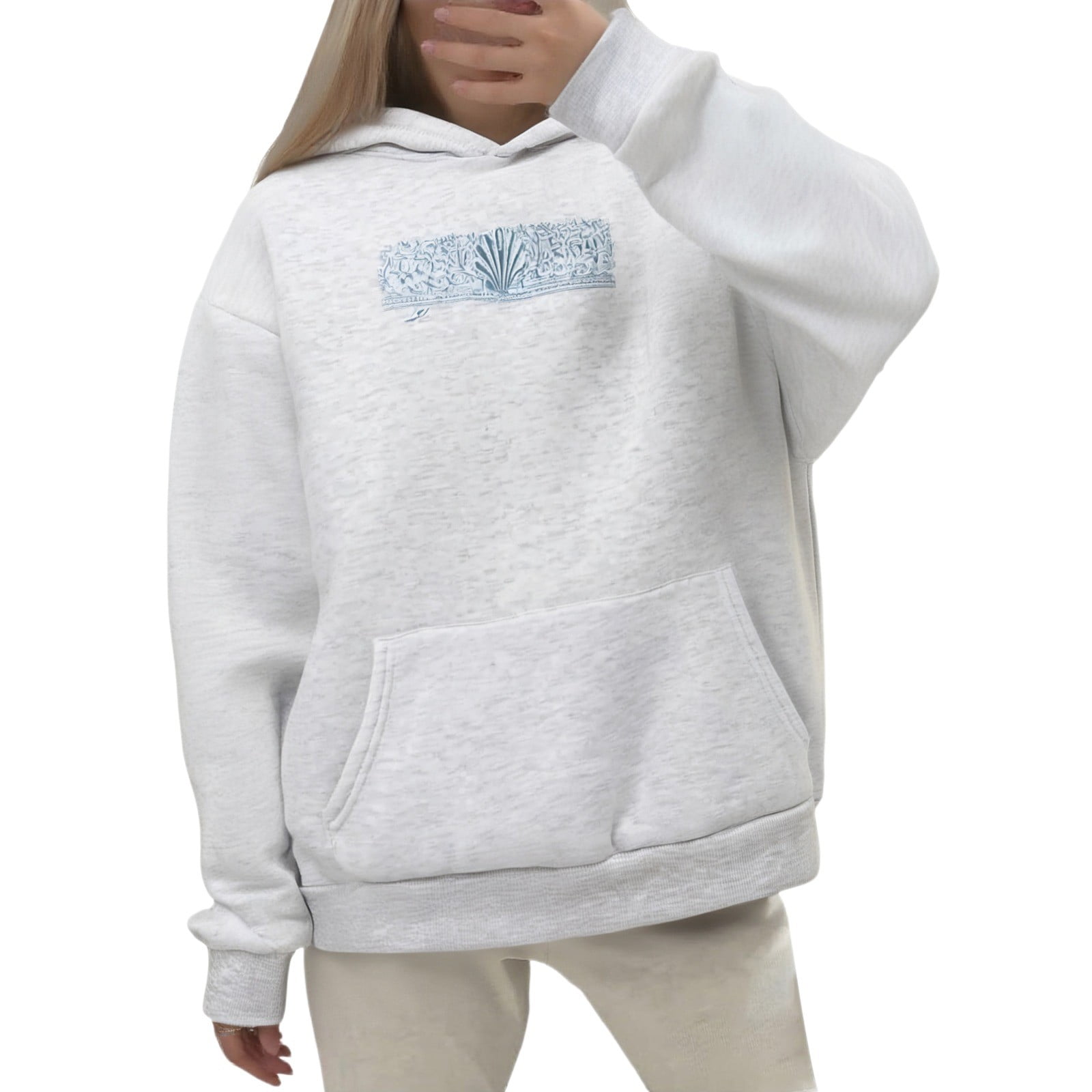 Bow Hoodie Hibiscus Women Oversized Cute Graphic Embroidered Preppy Y2K ...