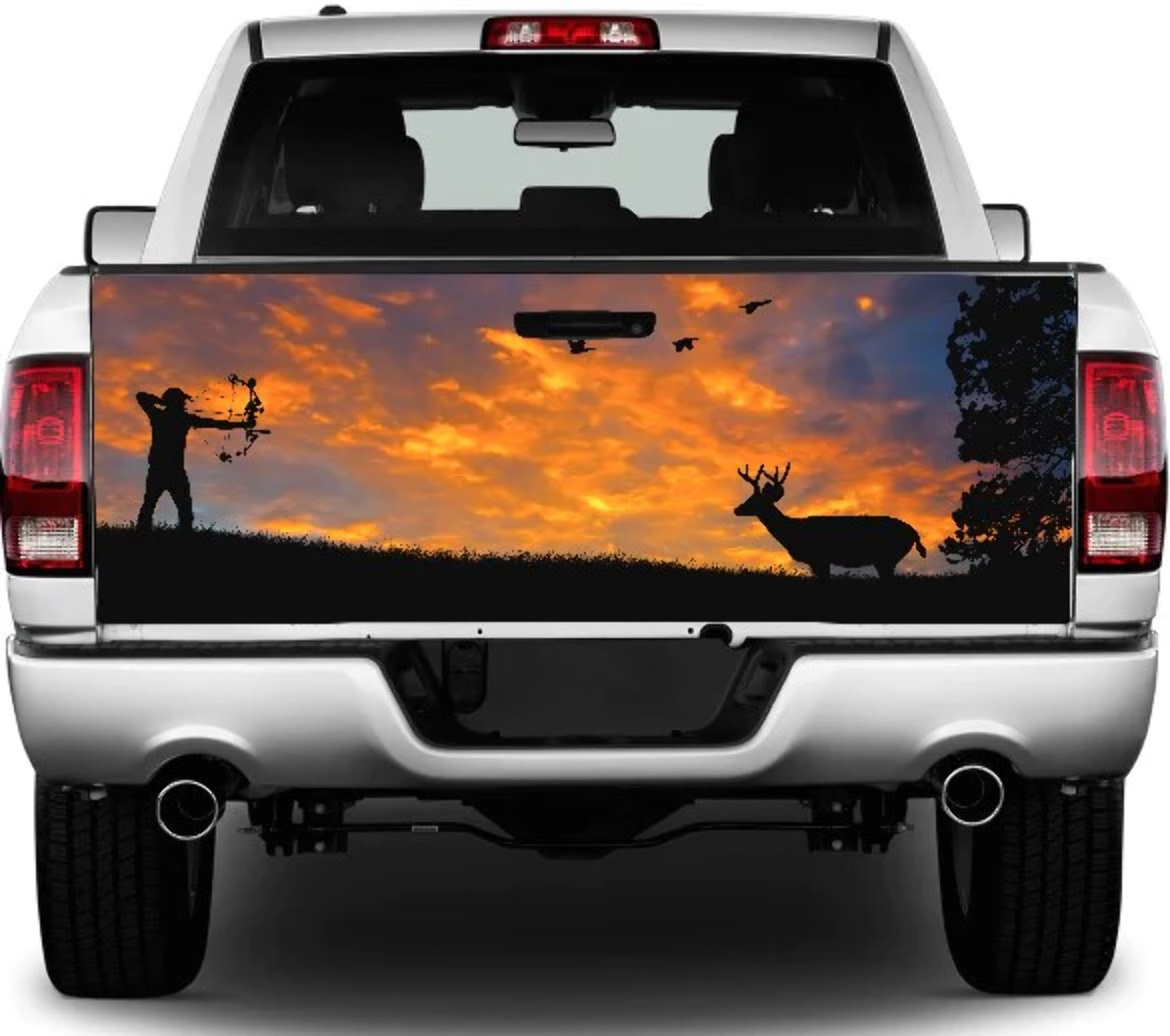 Bow Hunter Deer, Buck Tailgate Wrap Vinyl Graphic Decal Sticker ...