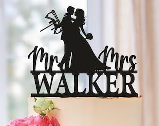 Bow Hunting Cake Topper, Archery Wedding Cake Topper, Custom Couple ...