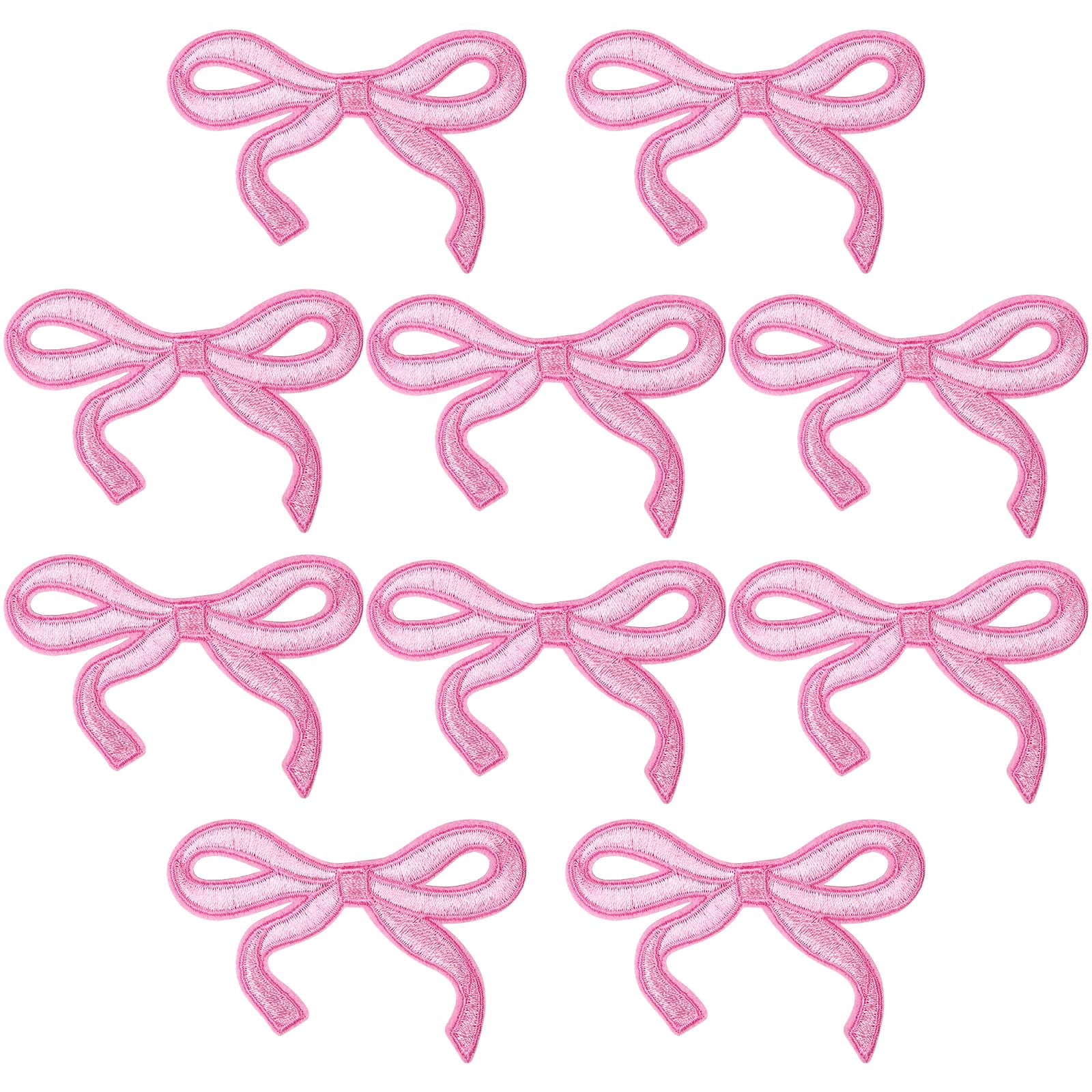 Bow Iron on Patch 3x2In Embroidery Bow Iron on Patches for Clothes Cute ...