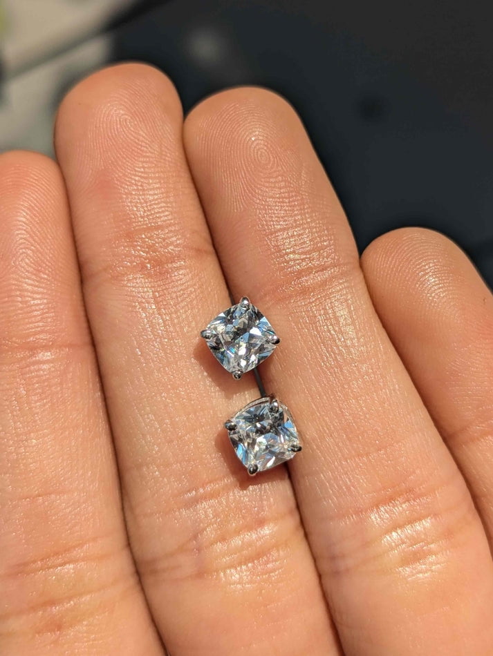 Bow Jewel 1.5 Ct Lab Created Diamond Engagement Earring for Women's ...