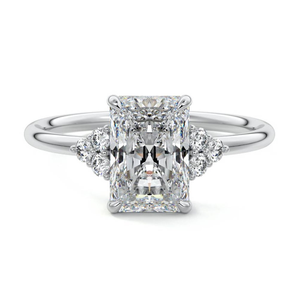 Bow Jewel 1.9 Ct Radiant Cut Lab Created Diamond Wedding Anniversary ...