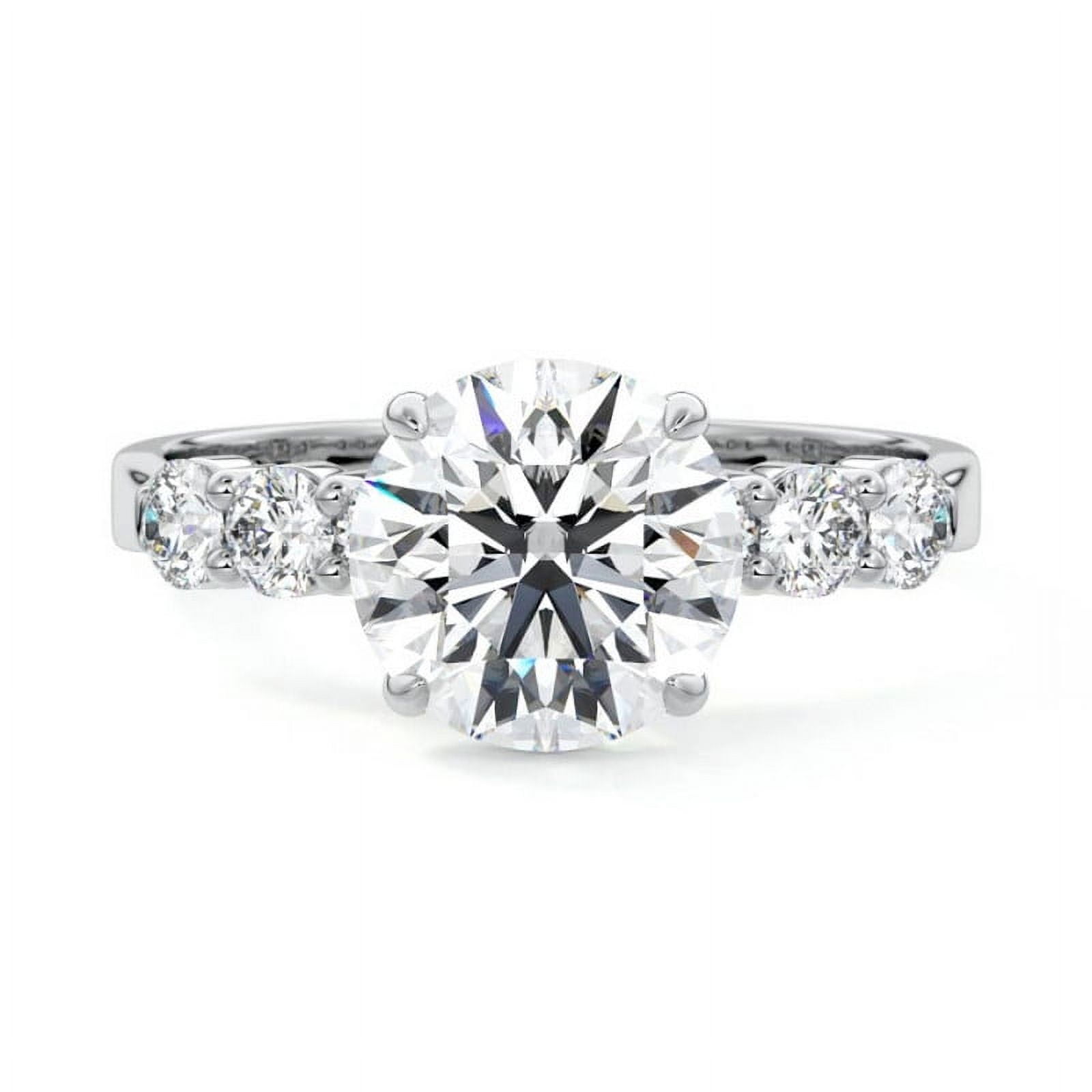 Bow Jewel 14K White Gold Plated Ring for Women's - 2 Ct Round Cut ...