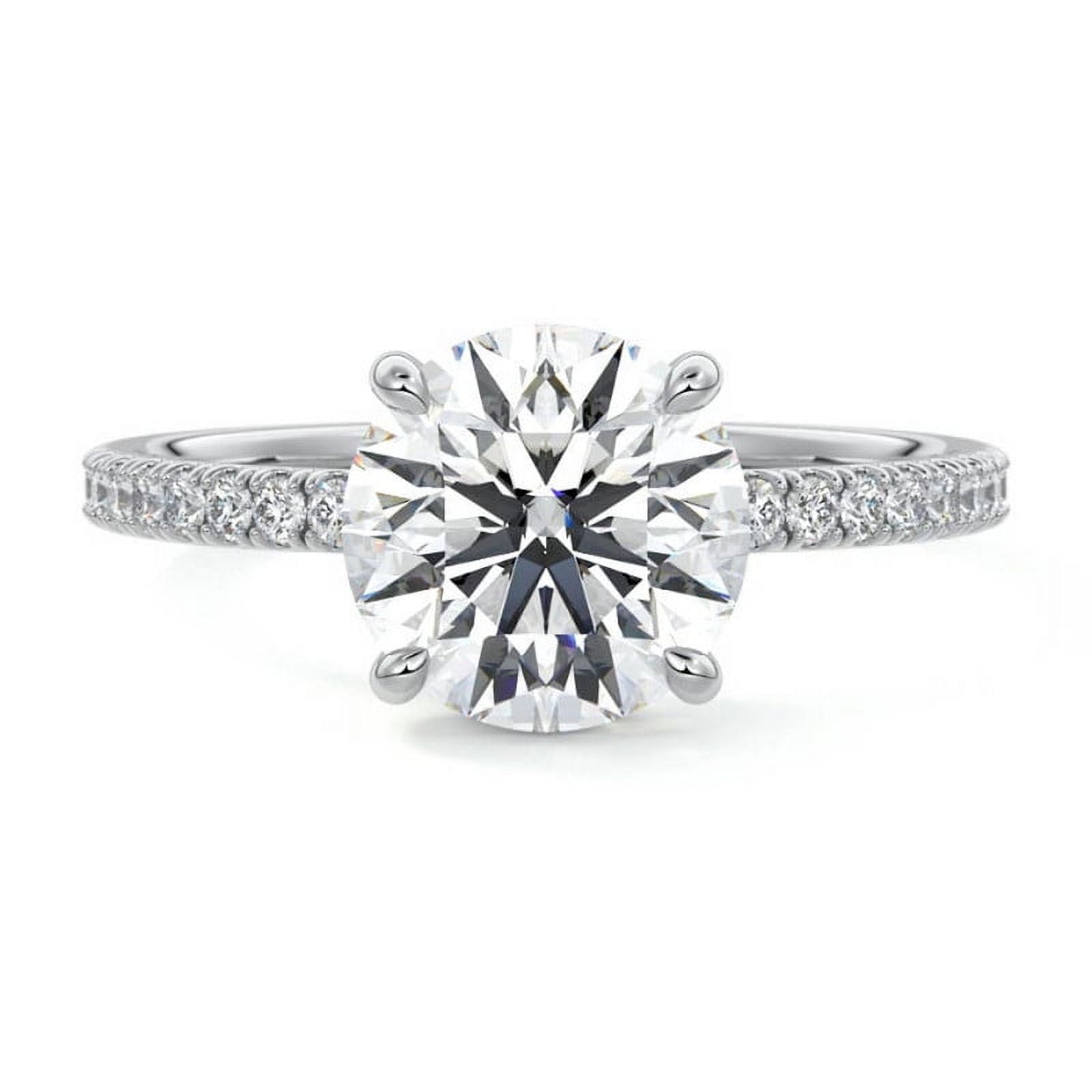 Bow Jewel 14K White Gold Plated Silver Ring - Round Cut 1.8 Ct VVS1/D ...