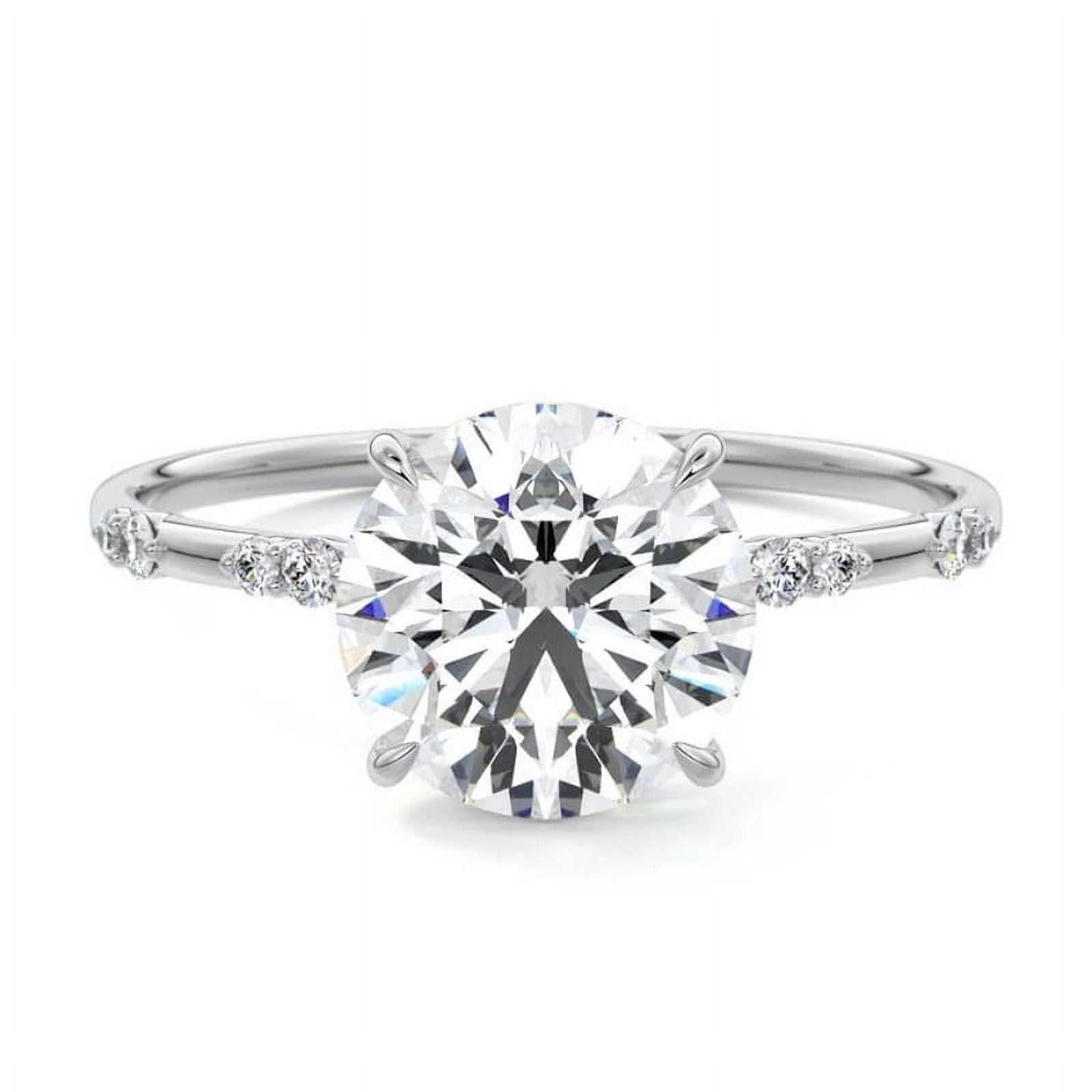 Bow Jewel 2.1 Ct VVS1/D Oval Cut Diamond Engagement Ring - 14K White ...