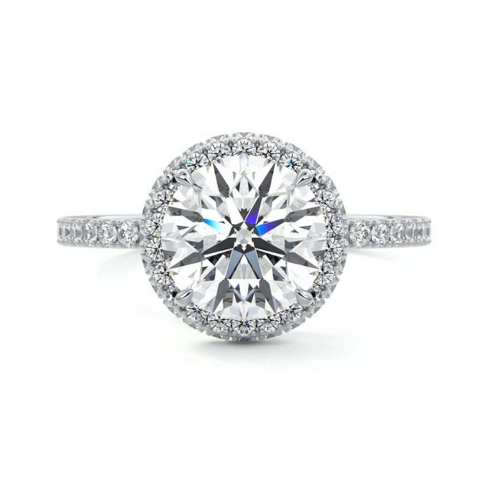 Bow Jewel 2.3 Ct Round Cut VVS1/D Solitaire Diamond Ring for Her - 14K ...