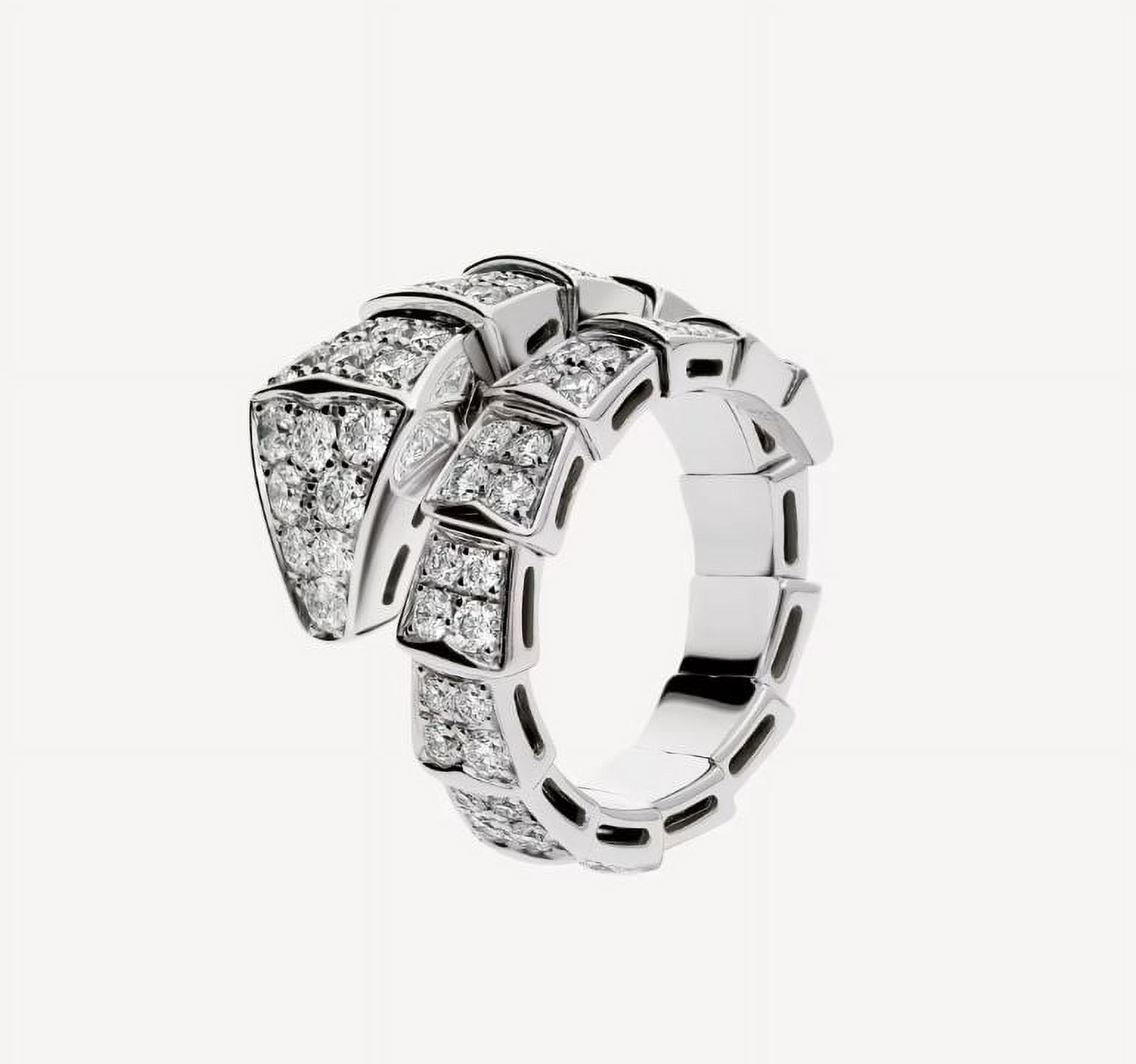 Bow Jewelry 1.12 Ct Round Cut Moissanite Rings - 14K White Gold Plated ...