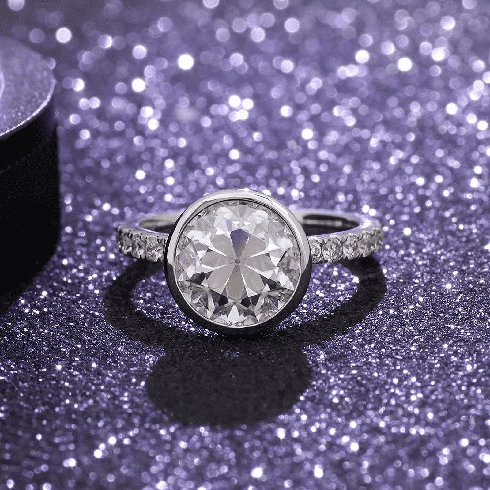 Bow Jewelry 1.97 Ct Brilliant Round Cut Moissanite Ring - Stunning 14K ...