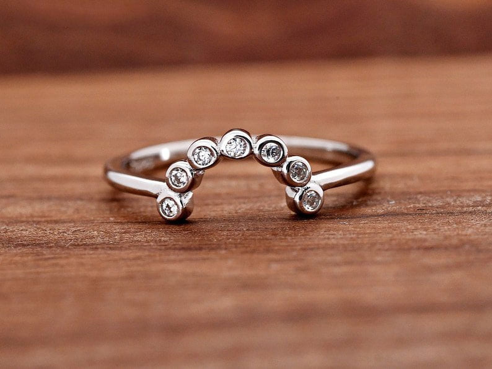 Bow Jewelry 14K White Gold Plated Engagement Ring - 0.78 Ct VVS1/E-F ...