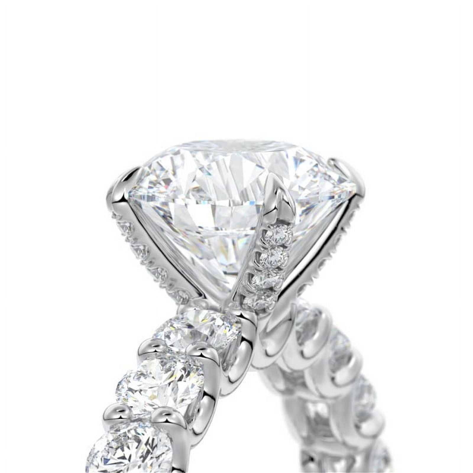 Bow Jewelry 2.1 Ct Round Brilliant Moissanite Ring for Women - Stamped ...