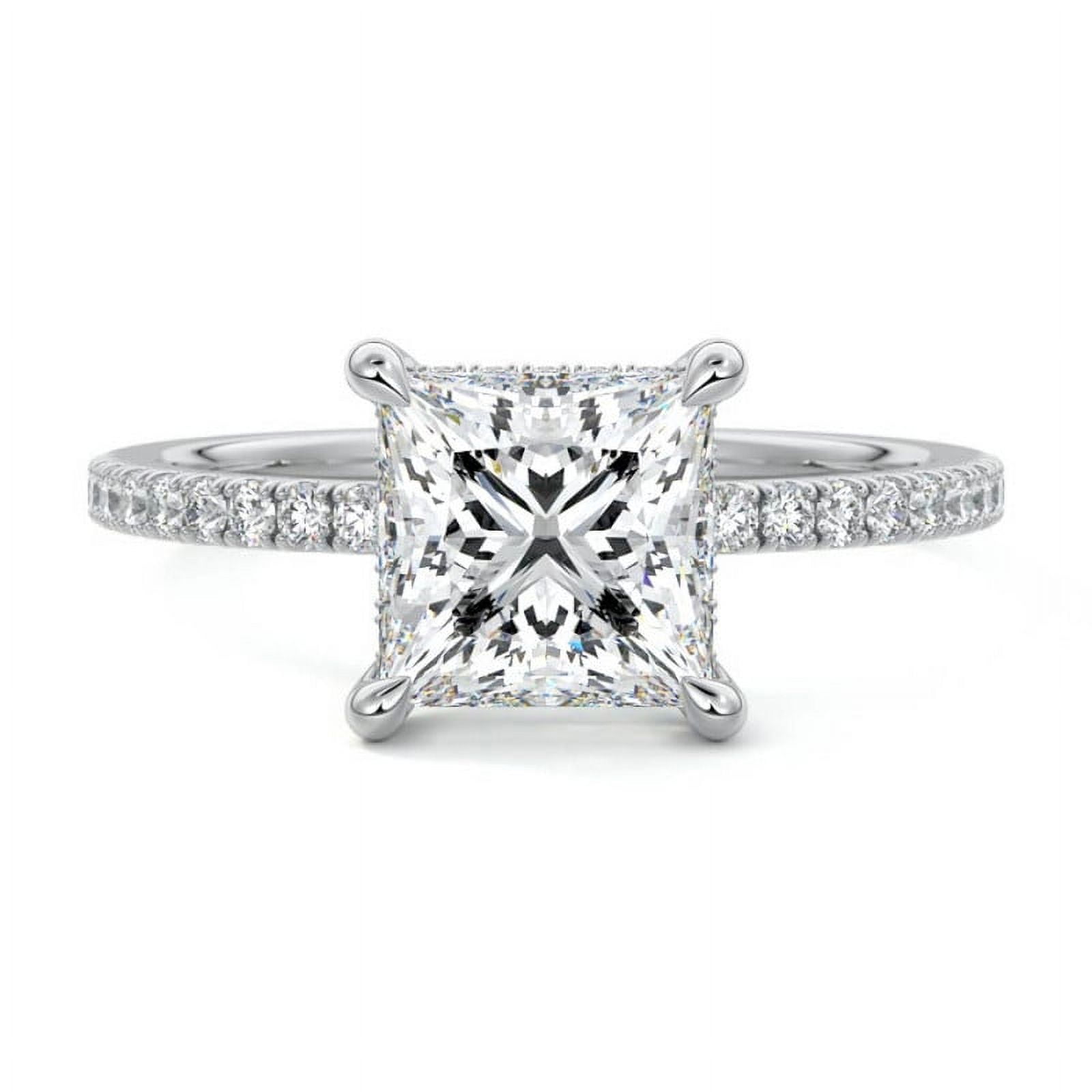Bow Jewelry 2 Ct Oval Cut Solitaire Moissanite Ring for Women - 14K ...