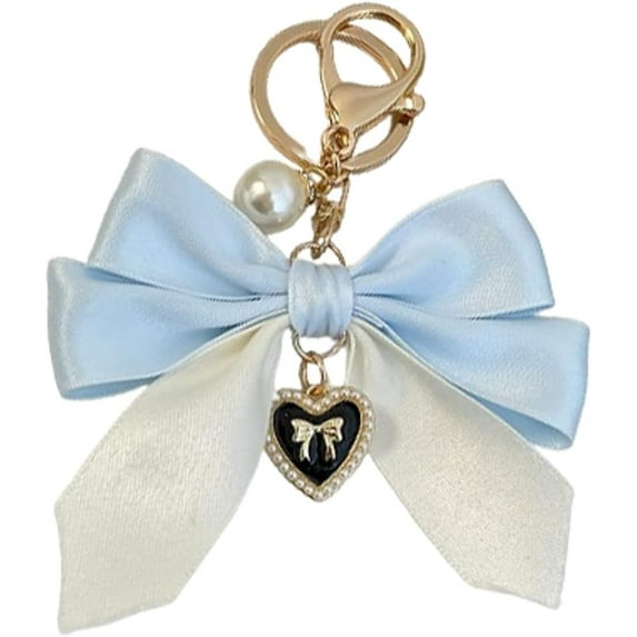 Bow Keychain Cute Pearl Key Chains Key Chain Holder Key Ring Accessory ...