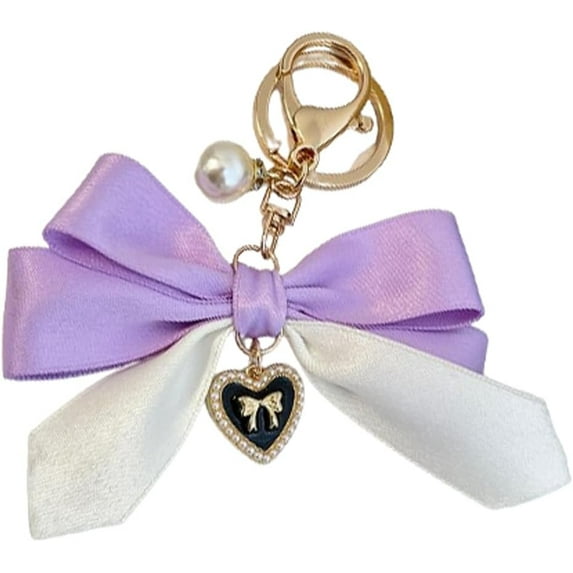 Bow Keychain Cute Pearl Key Chains Key Chain Holder Key Ring Accessory ...