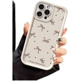Bow Knot Bowknot Print Camera Protection Phone Case for iPhone (White ...