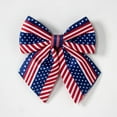 Bow Knot Patriotic Wreath, Elegant Full Looking Hanging Ornament ...