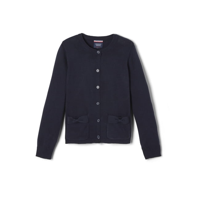 Bow Pocket Cardigan Sweater (Little Girls & Big Girls) - Walmart.com