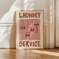 Bow Poster Laundry Day Poster Apartment Decor Retro Wall Art Coquette ...
