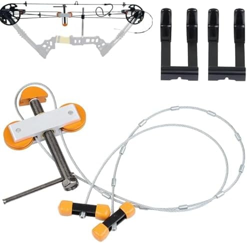 Bow Press for Compound Bows with 2 Quad Brackets, Portable Handheld ...