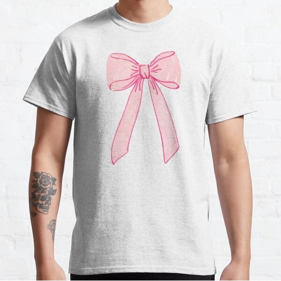 Bow Print Coquette Classic T-shirt - Walmart.com