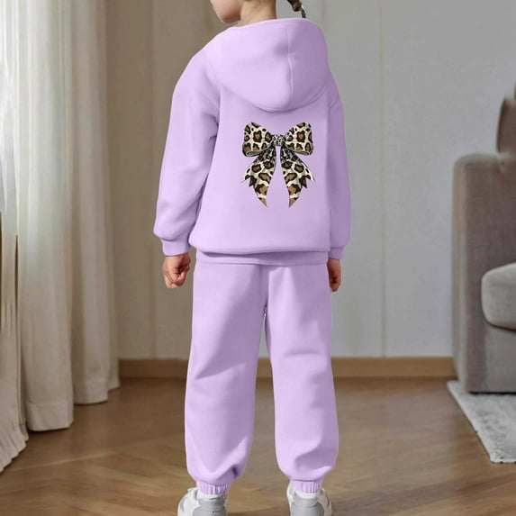 Bow Print Outfits Set For Kids Stylish Kids Casual Wear With Bow Print ...