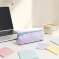 Bow Print Pencil Pouch 8.3 Inch, Cute Makeup Brush Storage Bag with ...