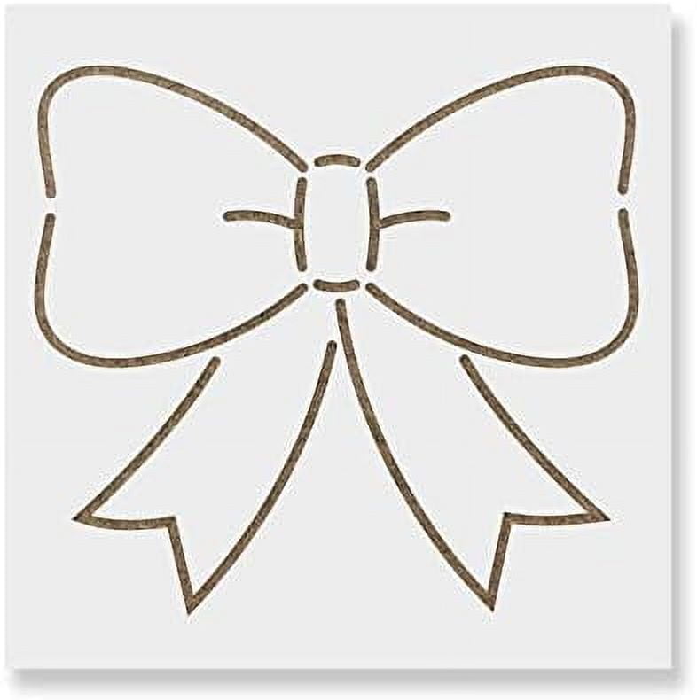 Bow & Ribbon Stencil - Bow & Ribbon Stencils - Walmart.com