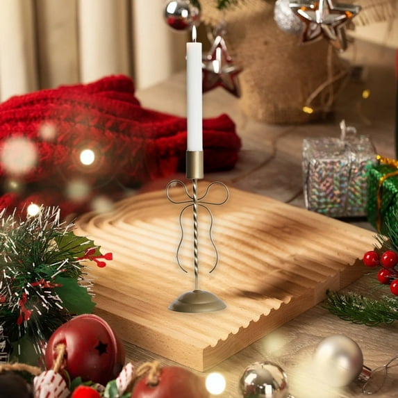 Bow-Shaped Candle Holder – Iron Candle Stand for Home Decoration ...