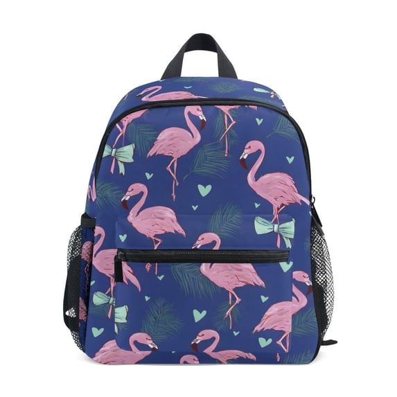 Bow Shaped Flamingo Pattern Mini Backpack Cute Small Backpack with ...