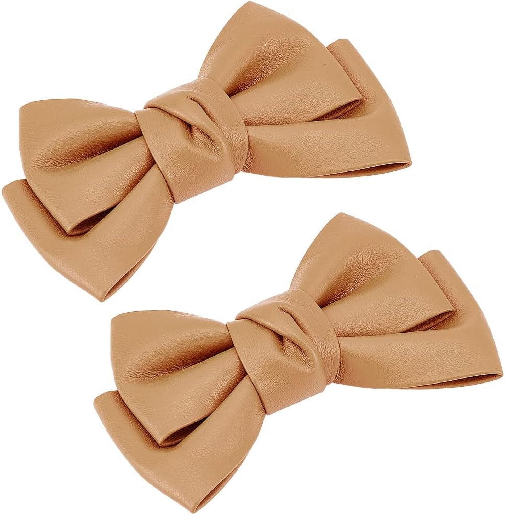 Bow Shoe Clips, 2pcs Leather Shoe Jewelry Clips Detachable Shoes Buckle ...
