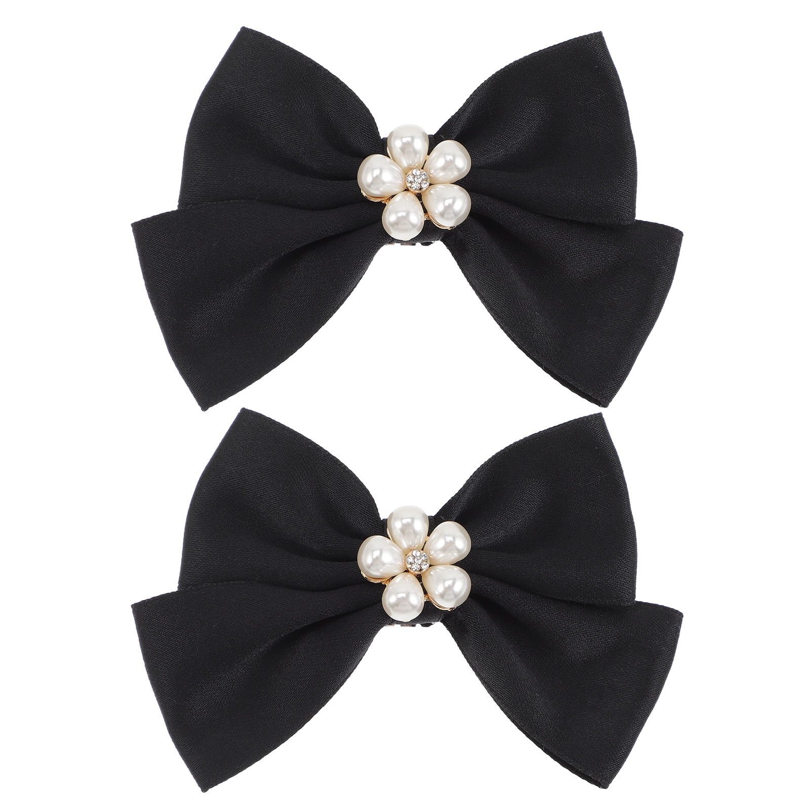 Elegant Black Bow Shoe Clips for Brides Wedding Accessories, Removable ...