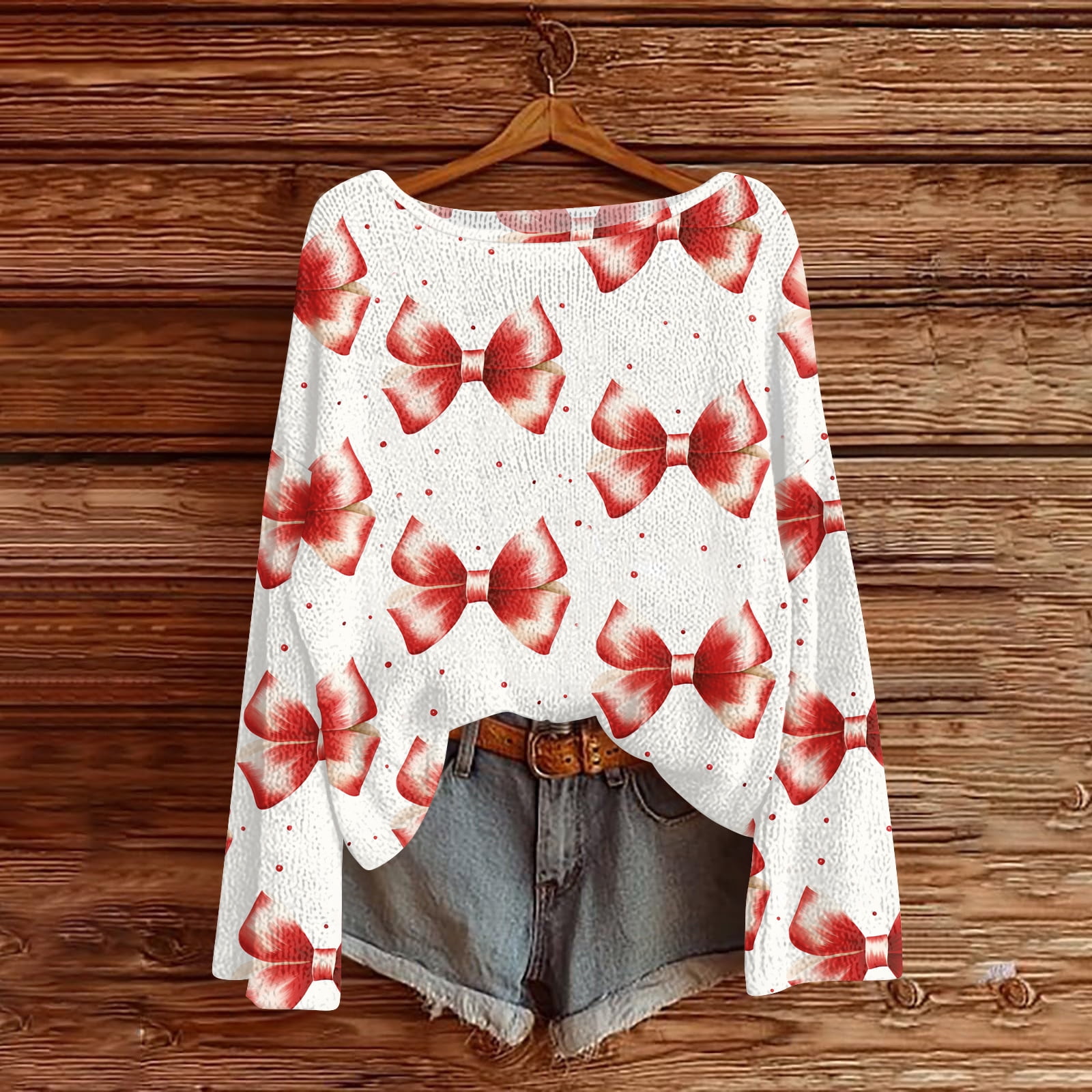 Bow Sweatershirts For Women Valentines Sweater Valentines Day Shirts ...