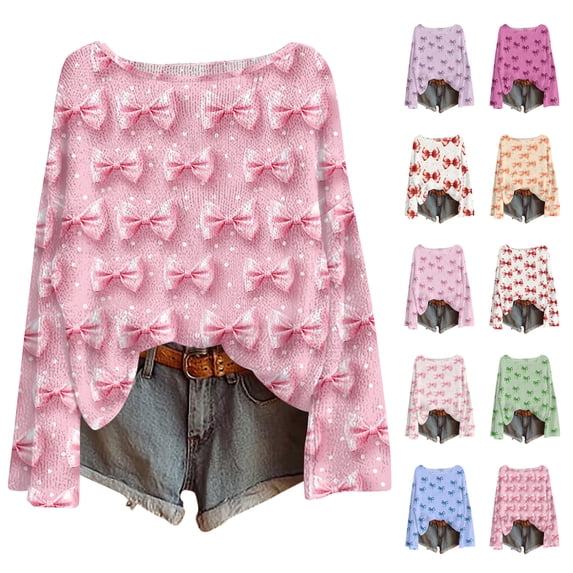 Bow Sweatershirts For Women Valentines Sweater Valentines Day Shirts ...