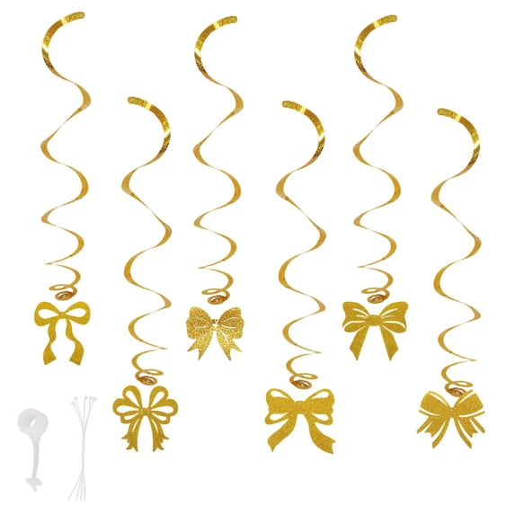 Bow Swirl Party Hanging Swirls Decorations for Ceiling Wedding ...