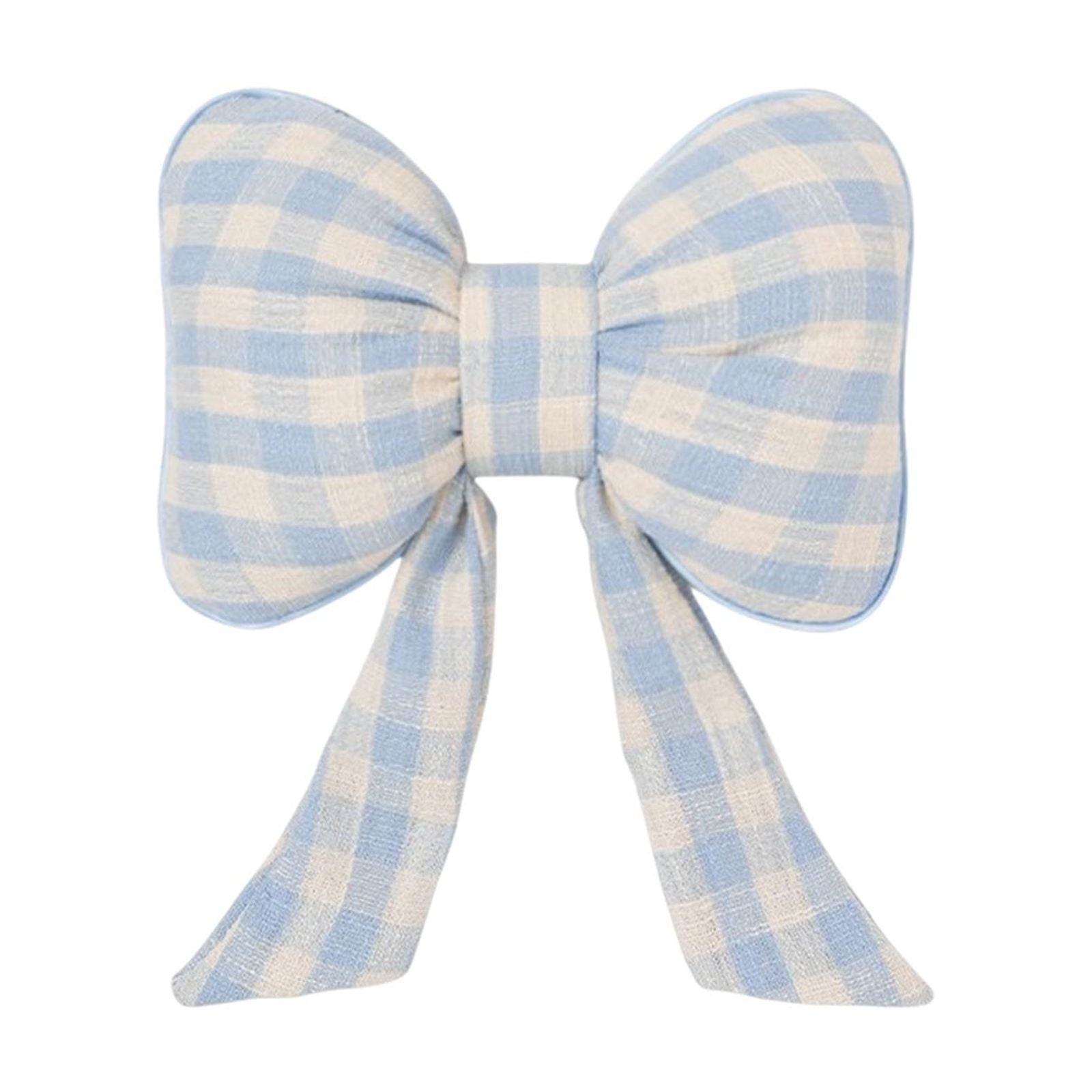 Bow Tie Sofa Pillow, Soft Velvet Lumbar Support Cushion, Decorative ...