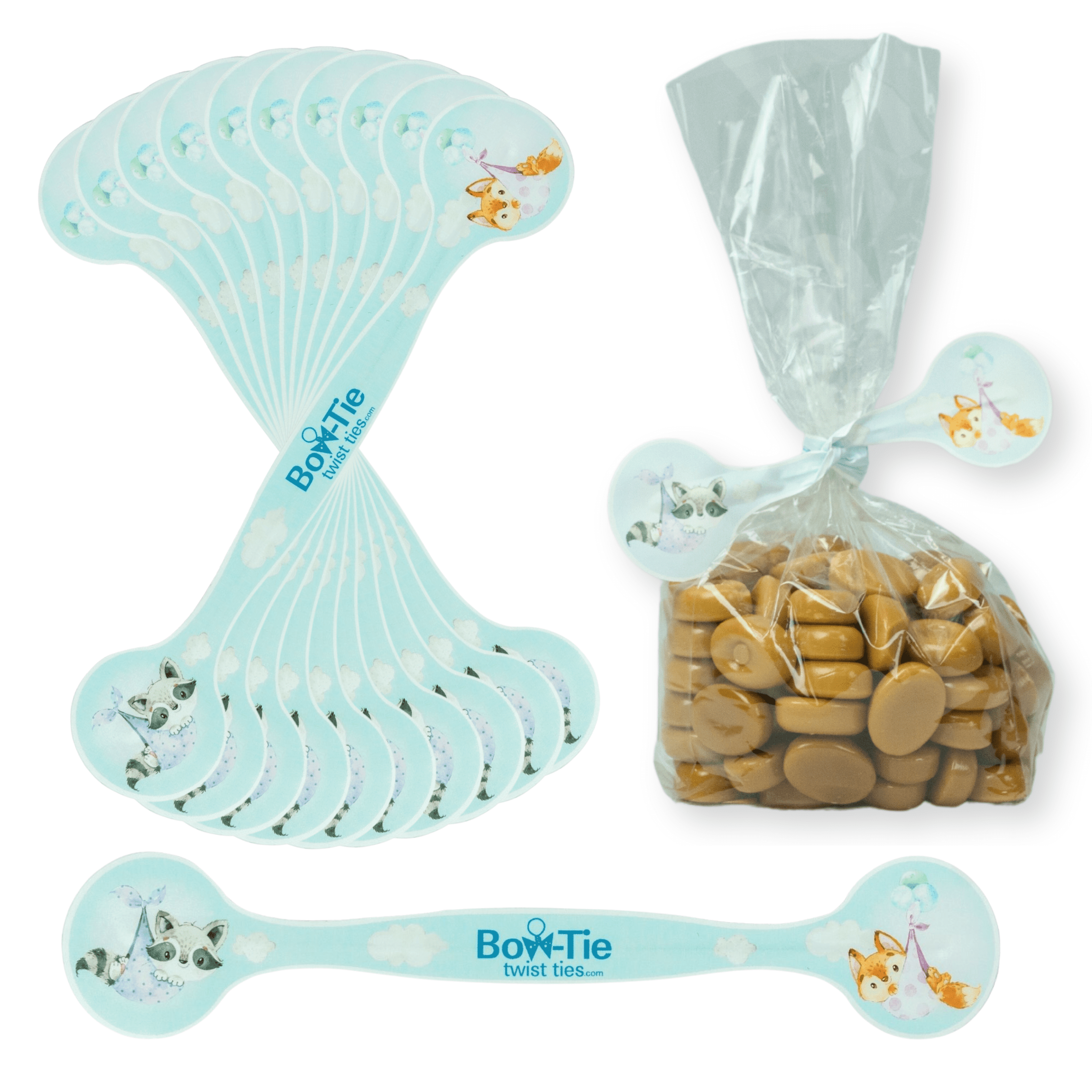 Bow-Tie Twist Tie| Party Favor Bag Tie | Themed Twist Ties Perfect for ...