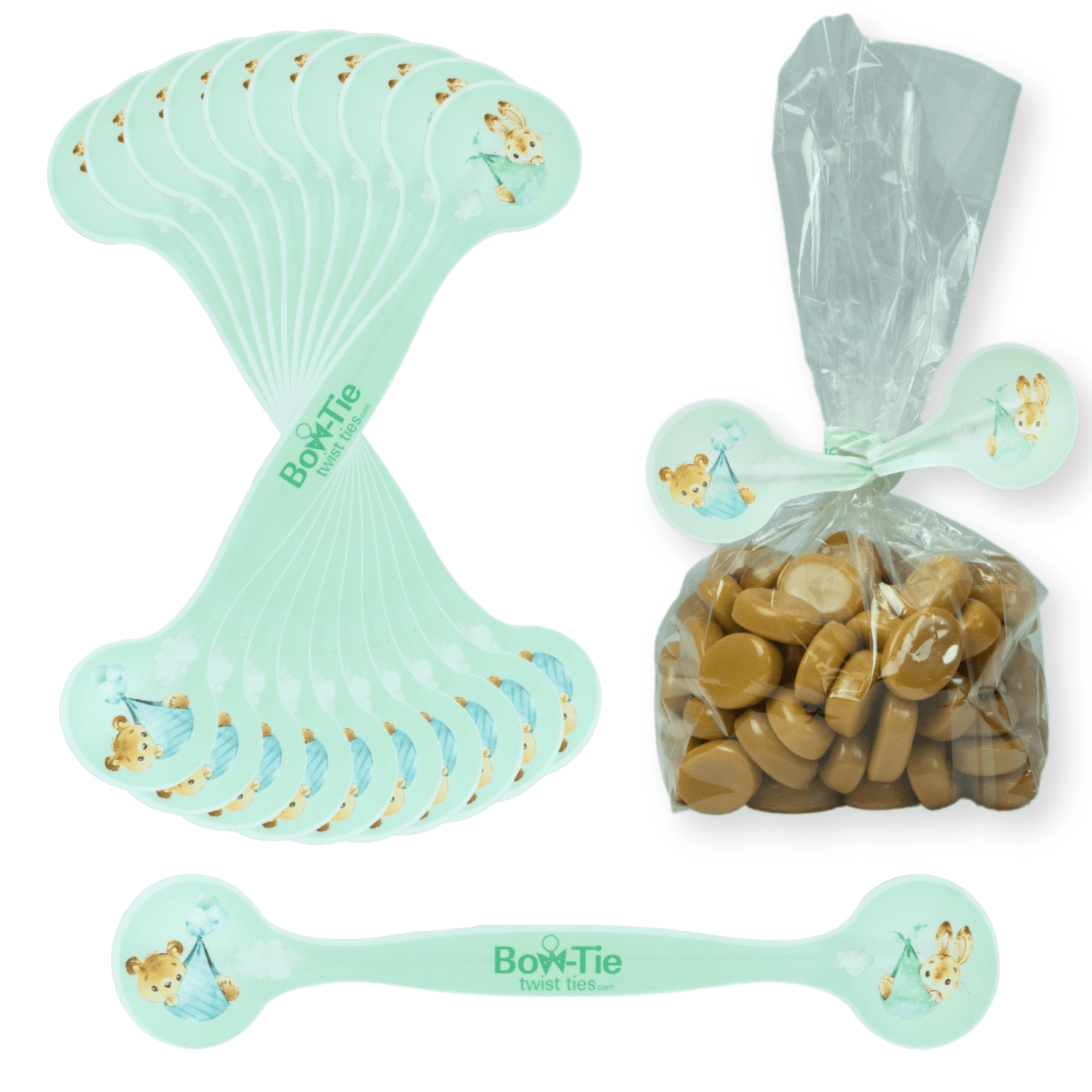 Bow-Tie Twist Tie| Party Favor Bag Tie | Themed Twist Ties Perfect for ...