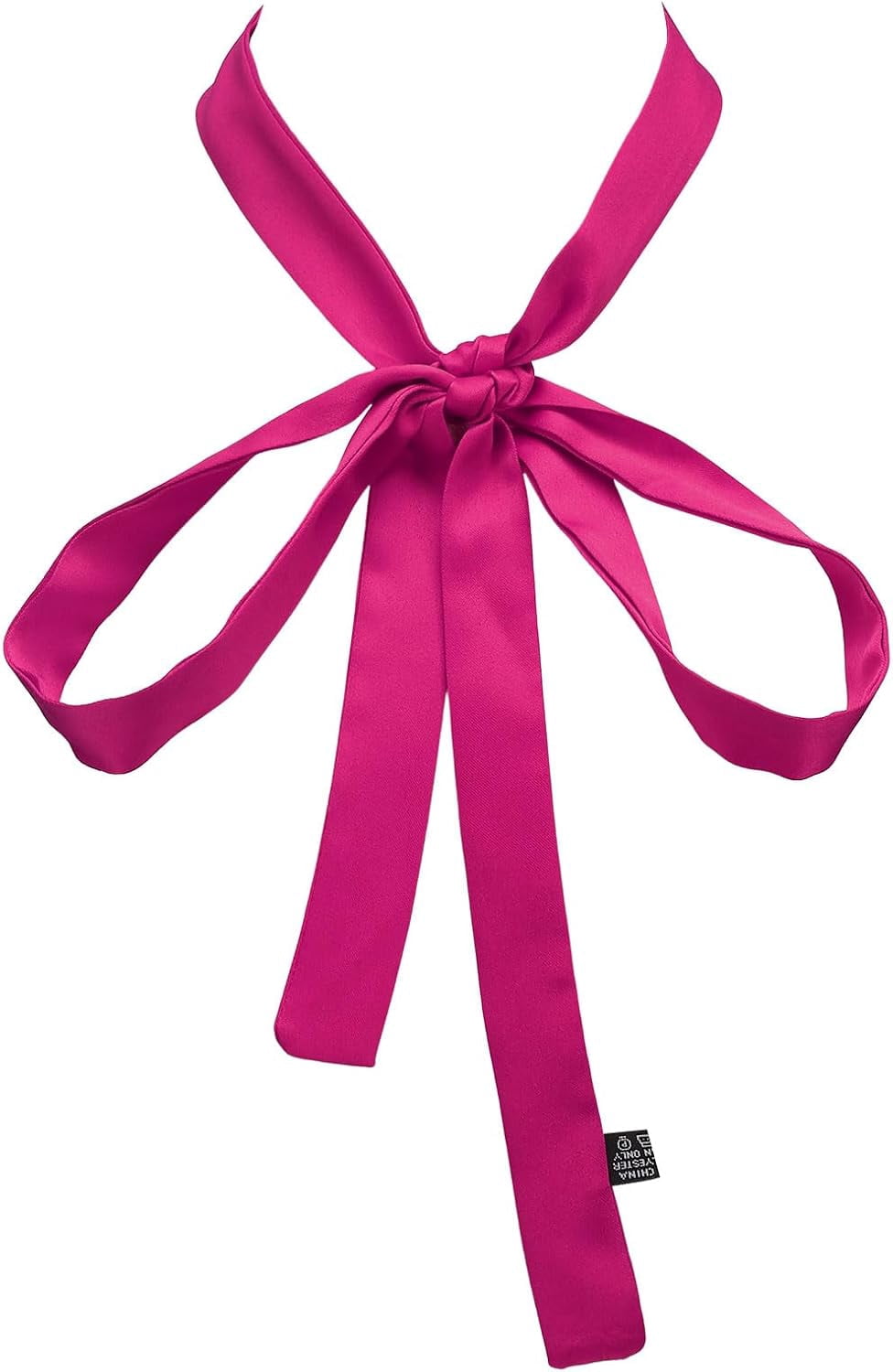 Bow Tie for Women/Girls, Satin Ribbon Girls Self-tie Bowtie Neck Scarf ...