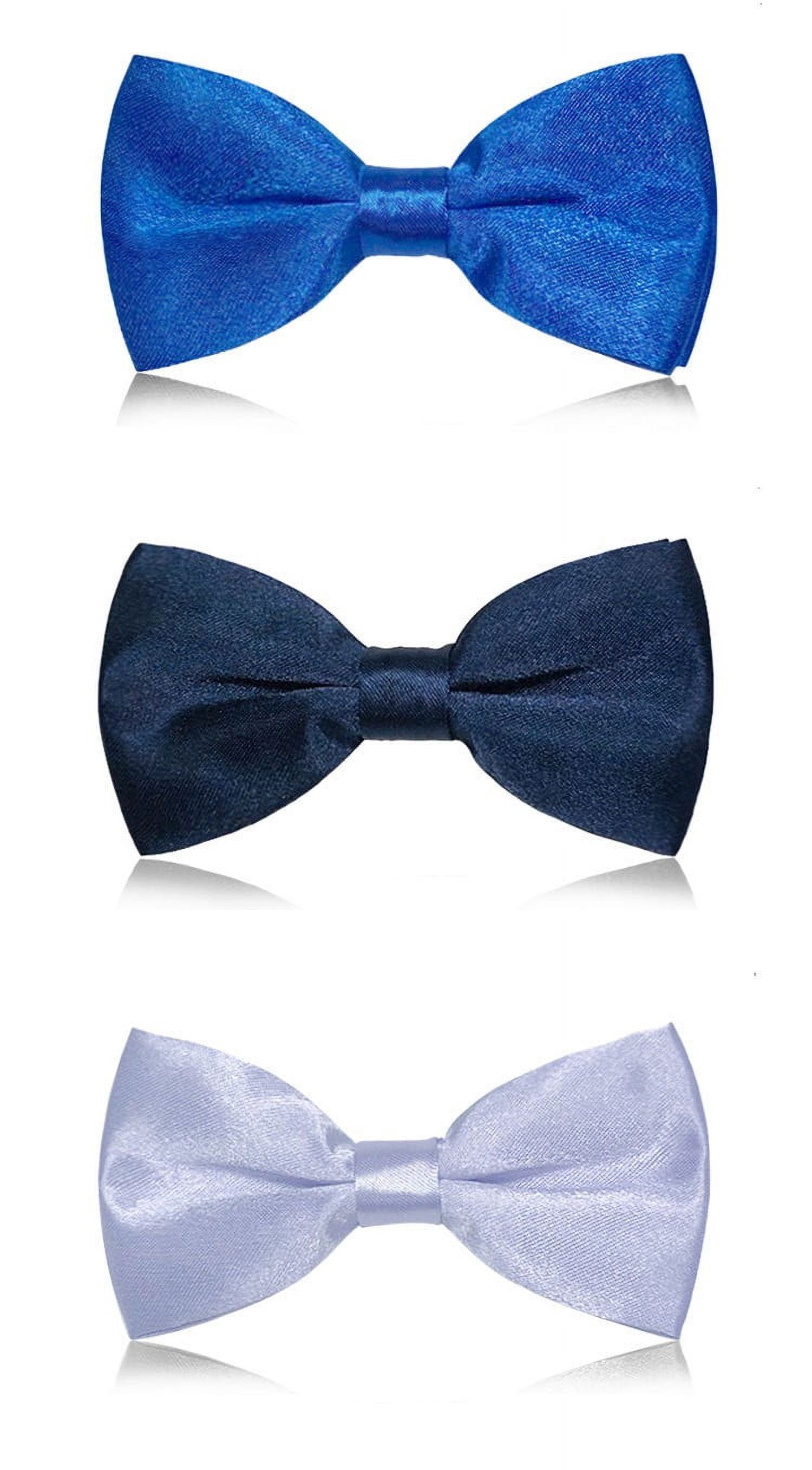 Bow Ties Bowties Pre-tied Shape Clip on Bowtie Solid for kids, baby ...