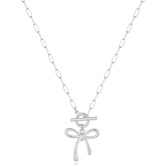 Bow Toggle Necklace for Women Trendy Simple Bow Jewelry[q0166 ...