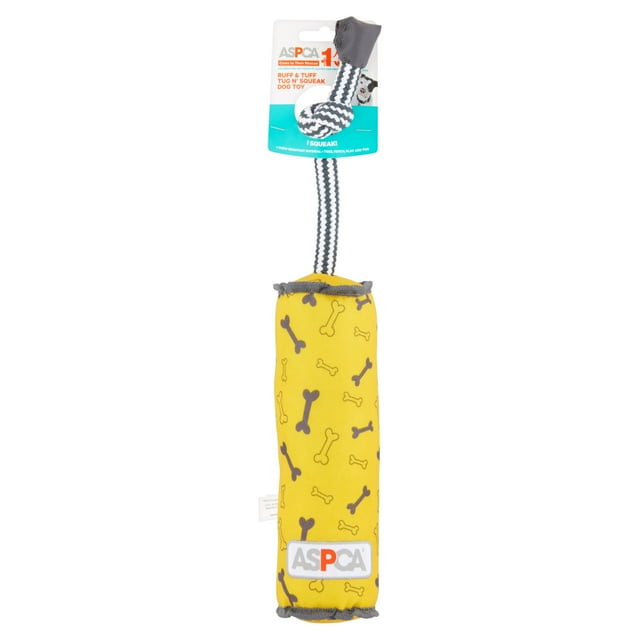 Bow Wow Pet ASPCA Ruff & Tuff Tug N' Squeak Dog Toy - Walmart.com