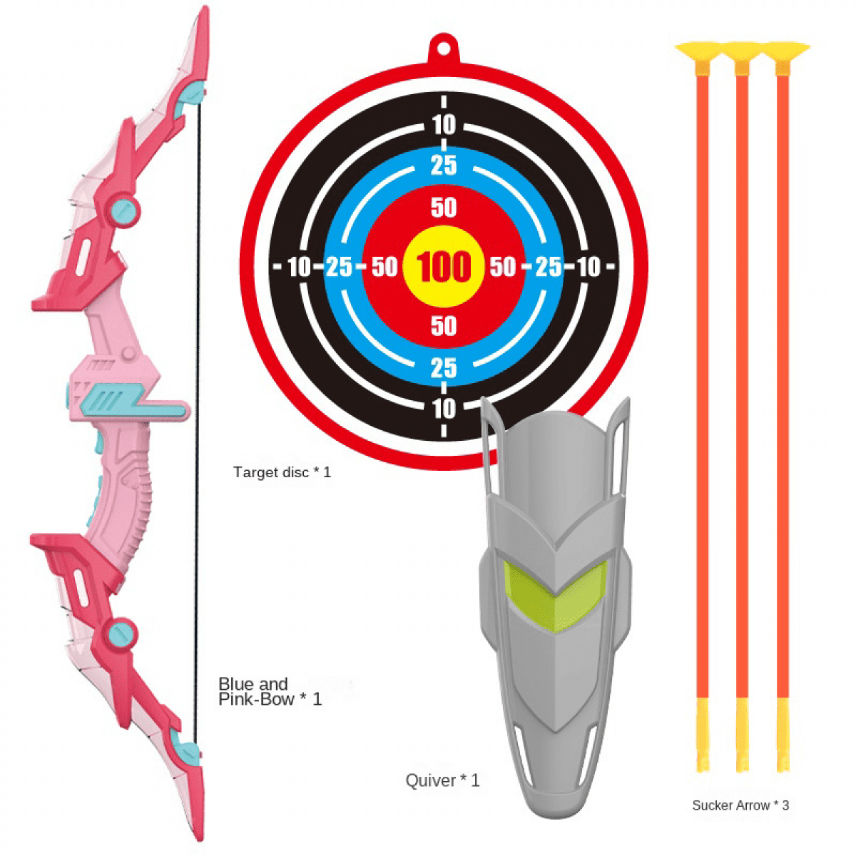 Bow and Arrows Set for Kids, Light-up Archery Toys with Arrows Targets ...