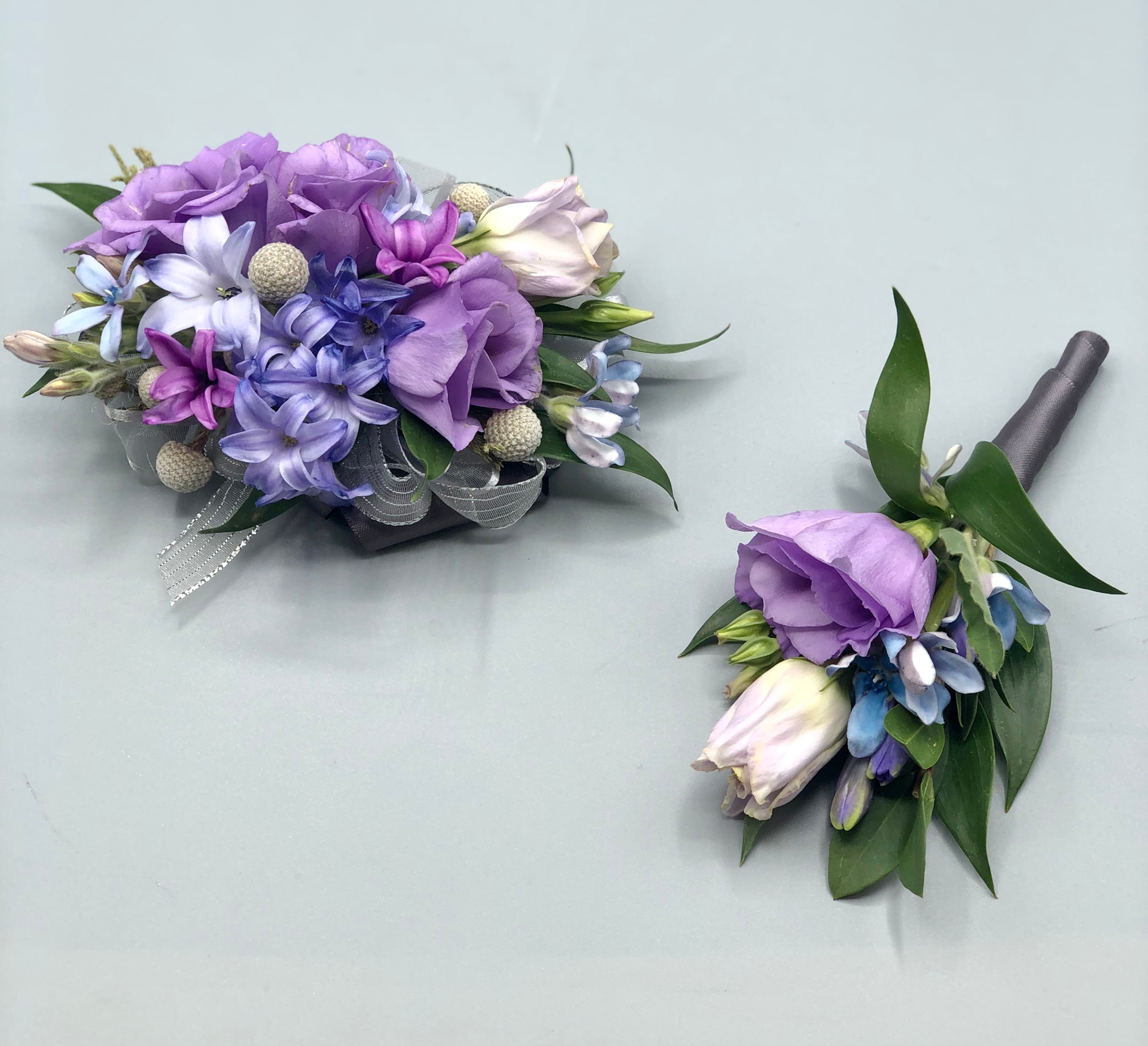 BowKay Designs LLC Premium Lilac and Lavender Prom Corsage and ...
