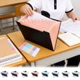 Bowayaoa A4 Accordion File Folder, Portable Transparent Plastic ...